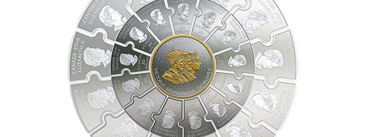 History Puzzle Coin from the Royal Canadian Mint