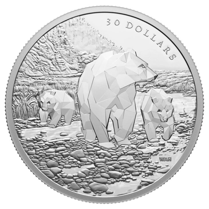 Multifaceted Animal Family: Timber Wolf Coin
