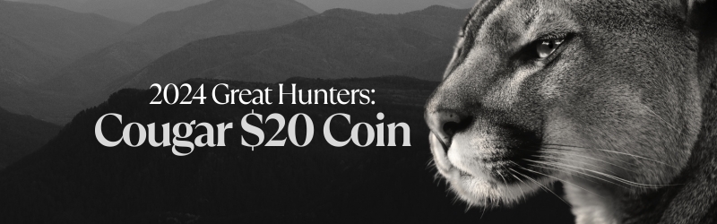 2024 Great Hunters: Cougar $20 Coin | Colonial Acres