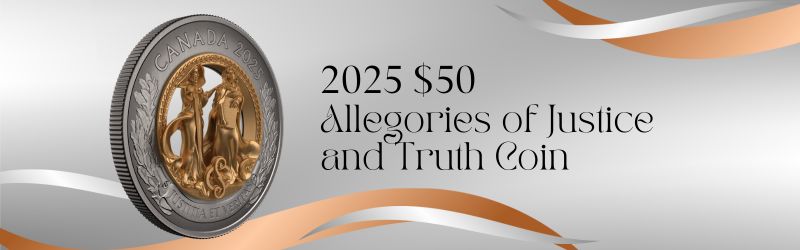 2025 $50 Allegories of Justice and Truth Coin