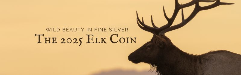 2025 $20 Animal Portraits: Elk Coin | Colonial Acres