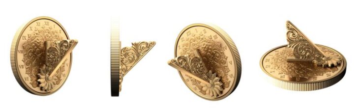 2025 Gilded Sundial $20 Silver Coin | Colonial Acres